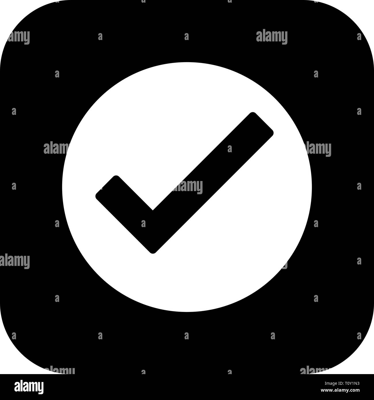 Illustration Valid Icon Stock Photo - Alamy