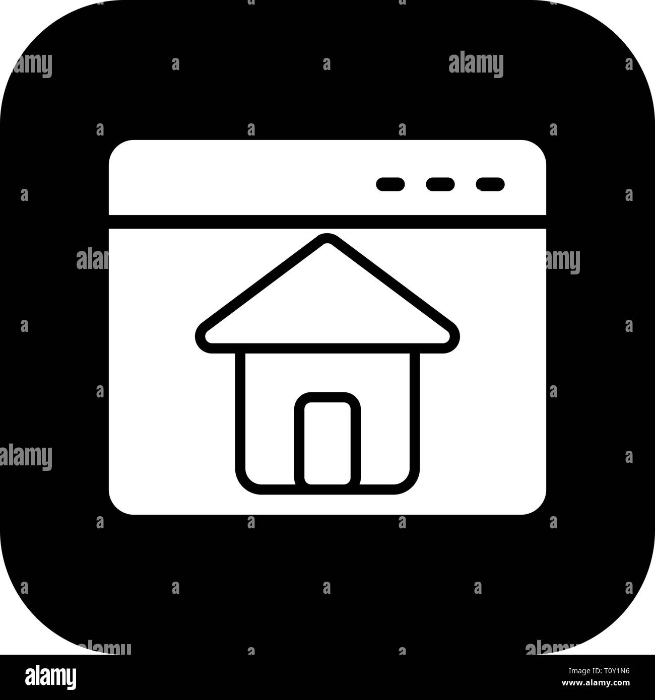 Illustration Homepage Icon Stock Photo - Alamy