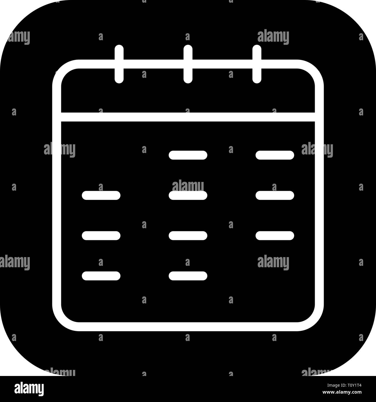 10 date calendar icon Black and White Stock Photos & Images - Alamy