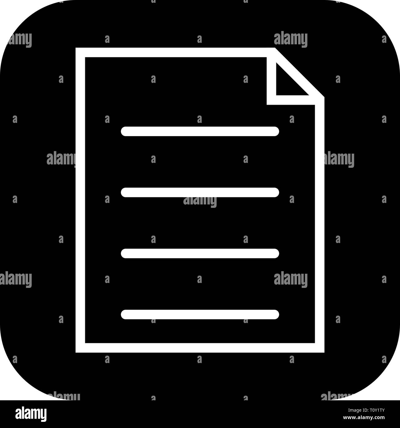 Illustration Report Icon Stock Photo - Alamy