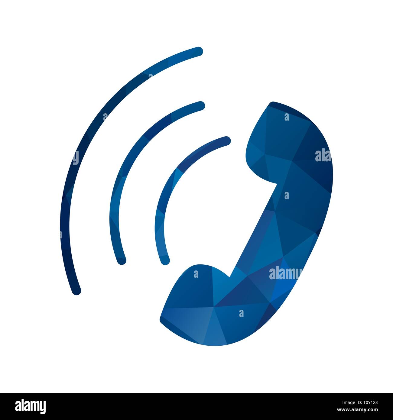 Illustration Active Call Icon Stock Photo - Alamy