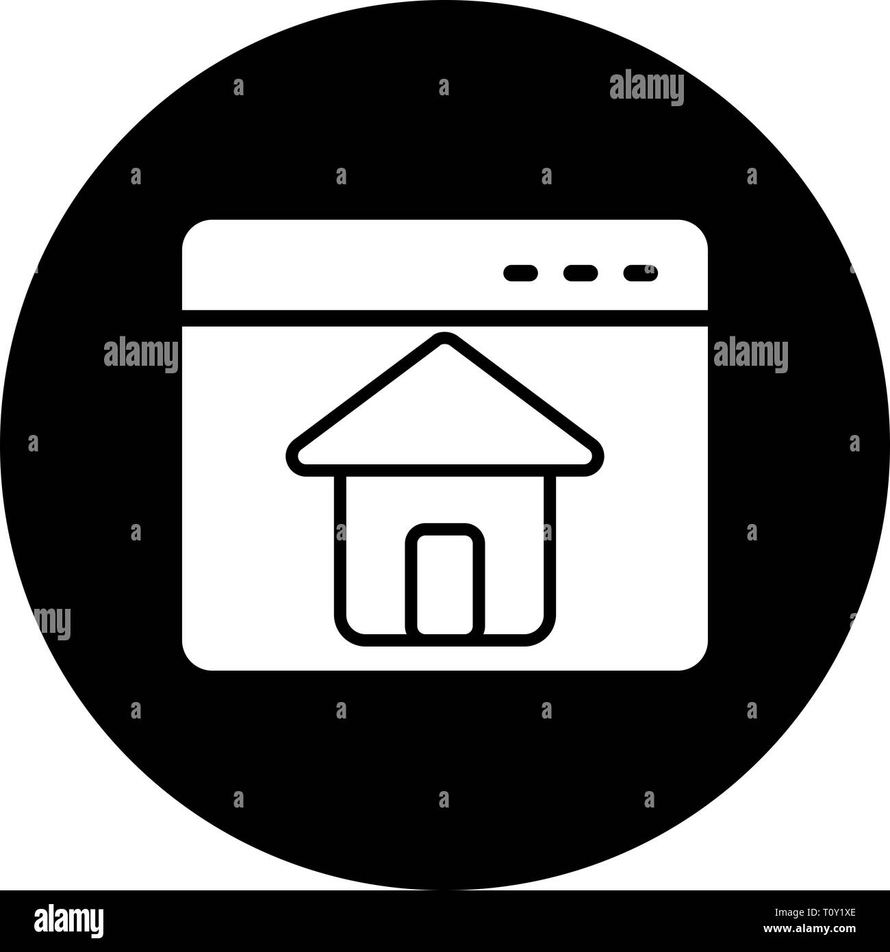 Illustration Homepage Icon Stock Photo - Alamy