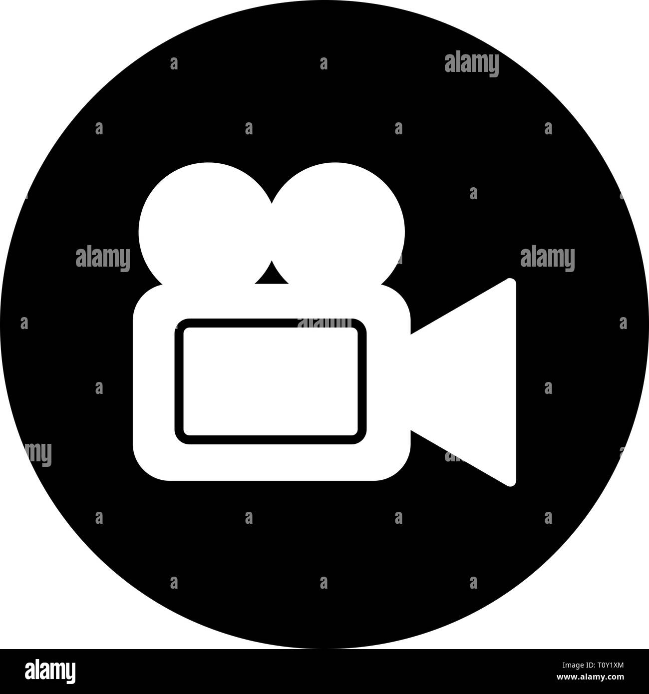 Illustration Video Camera Icon Stock Photo - Alamy
