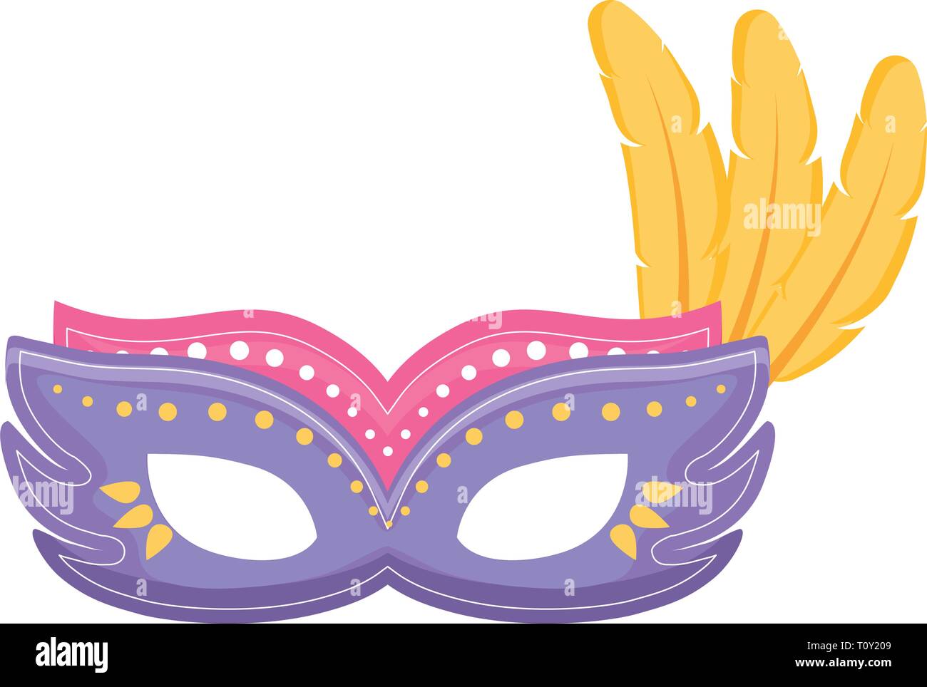 Brazil Carnival Masks Brazilian Carnival Masks Colorful Feather Border