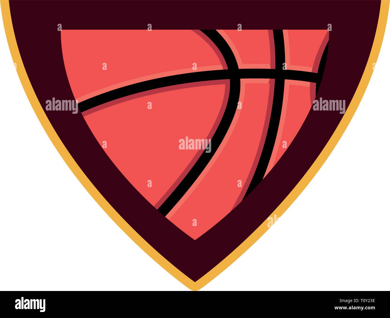 basketball sport ball badge background vector illustration Stock Vector ...