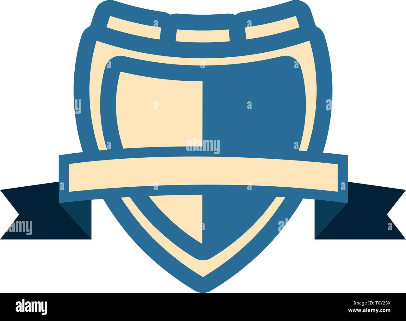 emblem badge empty template on white background vector illustration ...