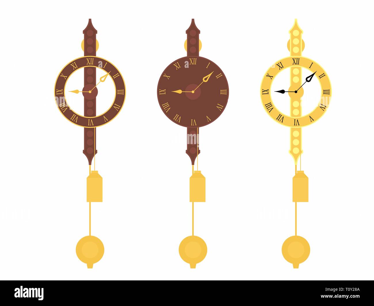 Wall Classic clock original colored Stock Vector Image & Art - Alamy