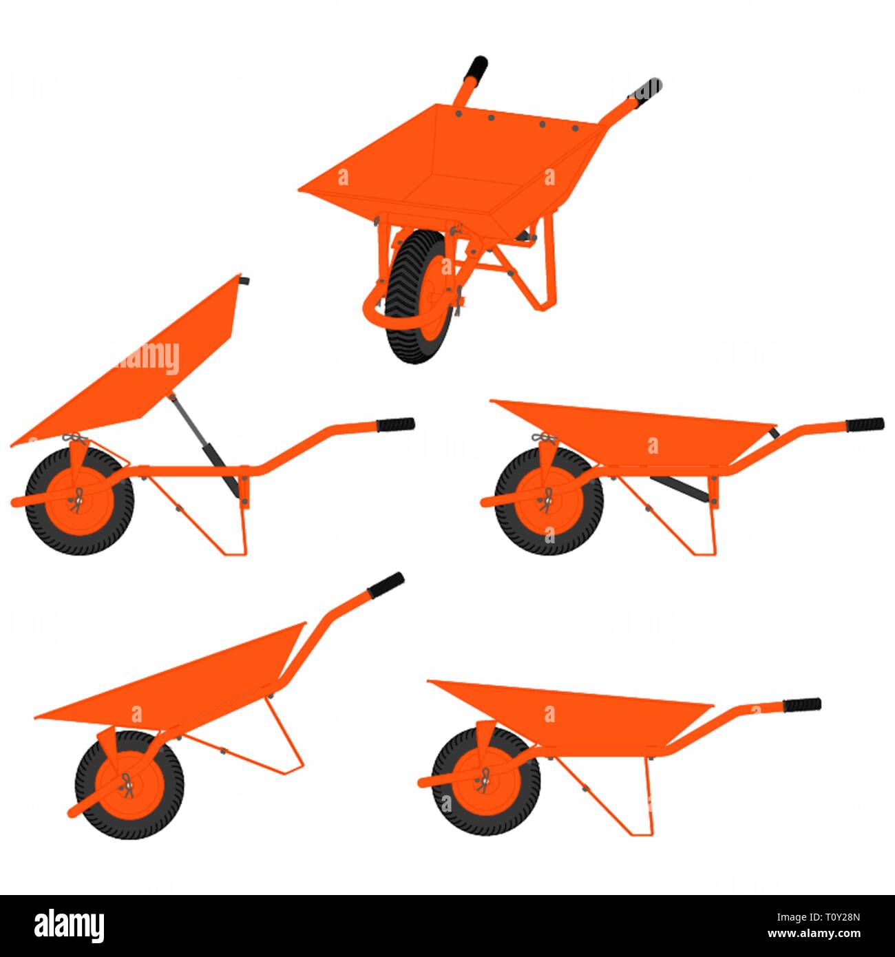 Wheelbarrow drawing hi-res stock photography and images - Alamy
