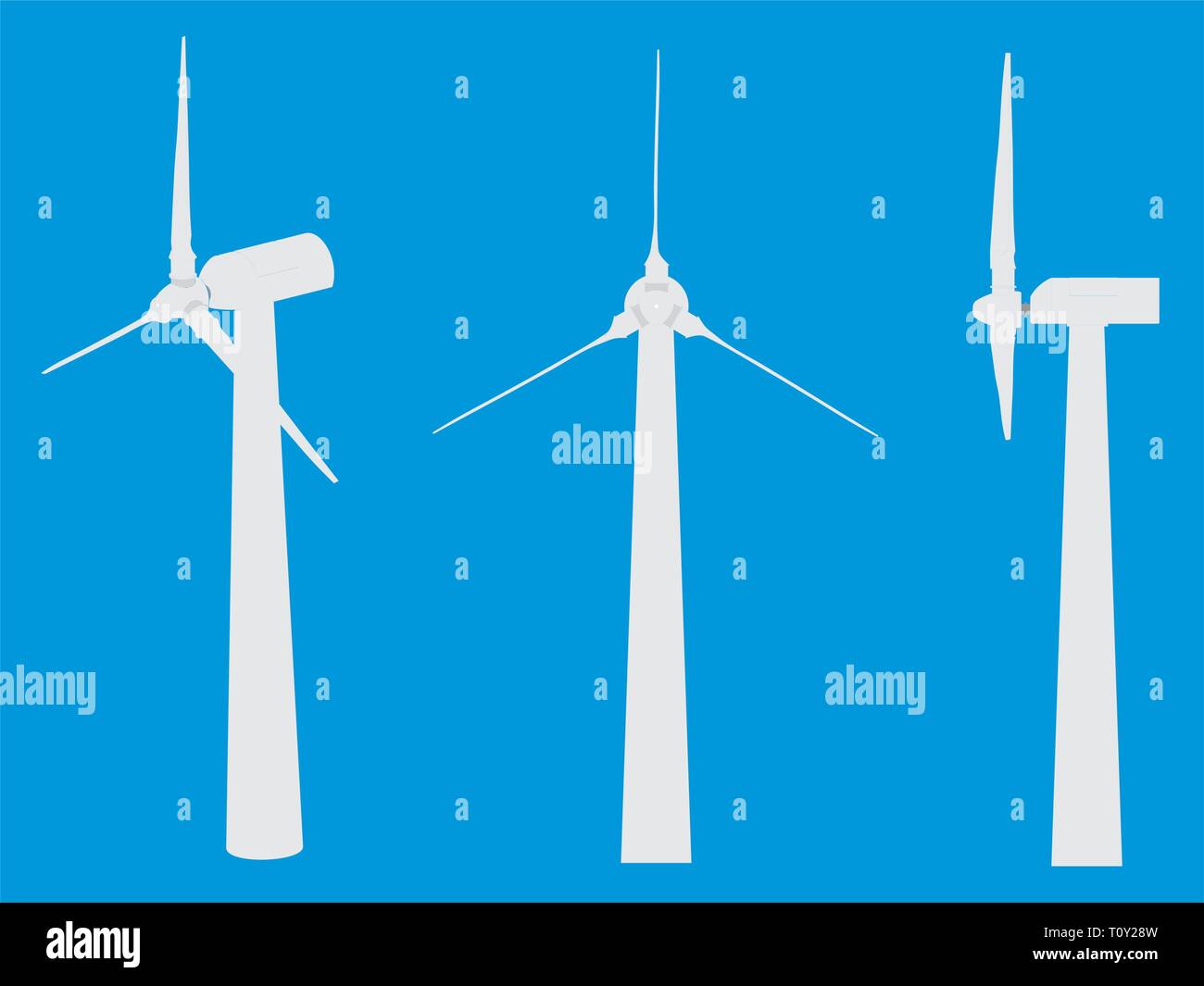 Wind Tower colored Stock Vector Image & Art - Alamy