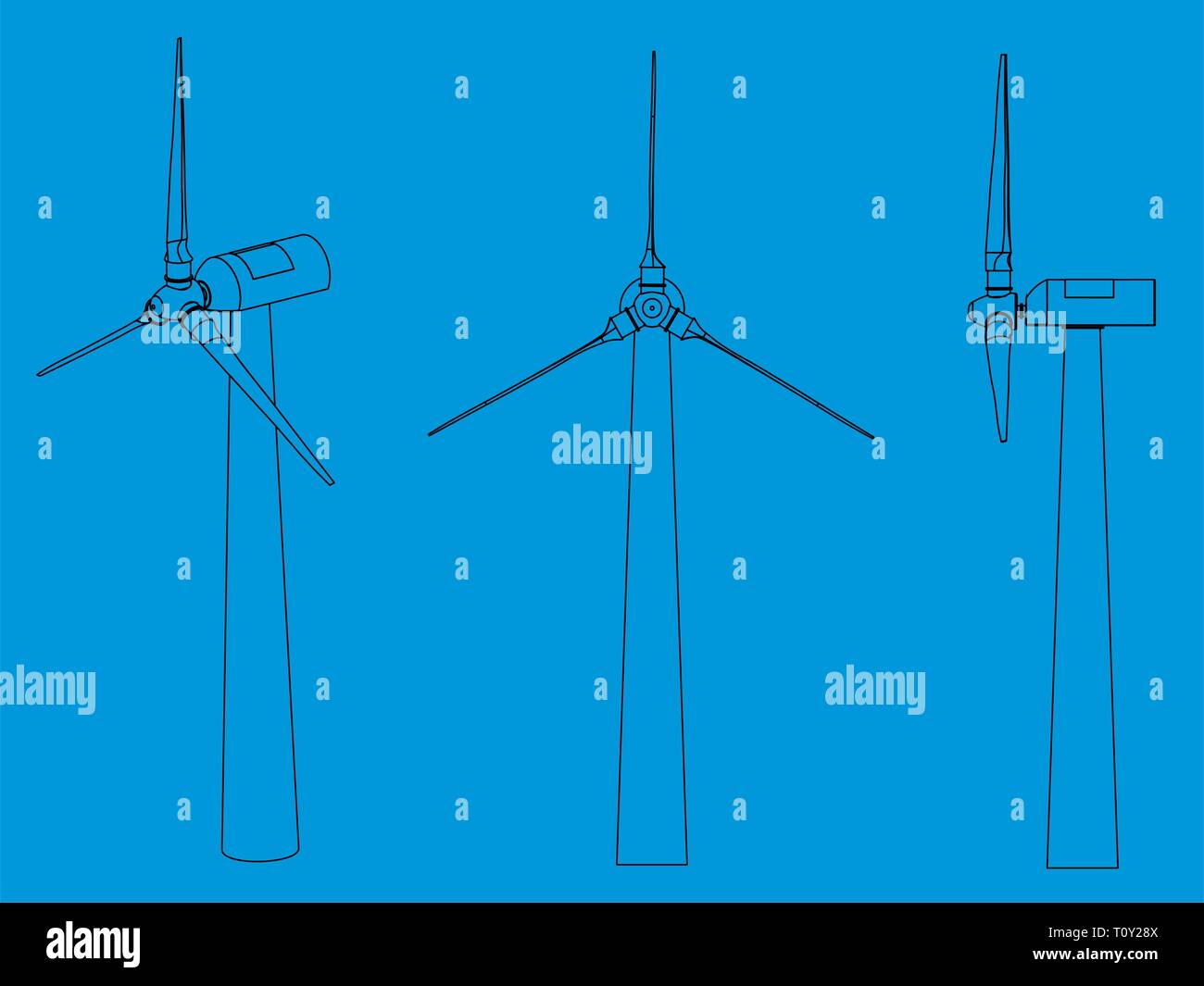 Wind Tower icon Stock Vector Image & Art - Alamy