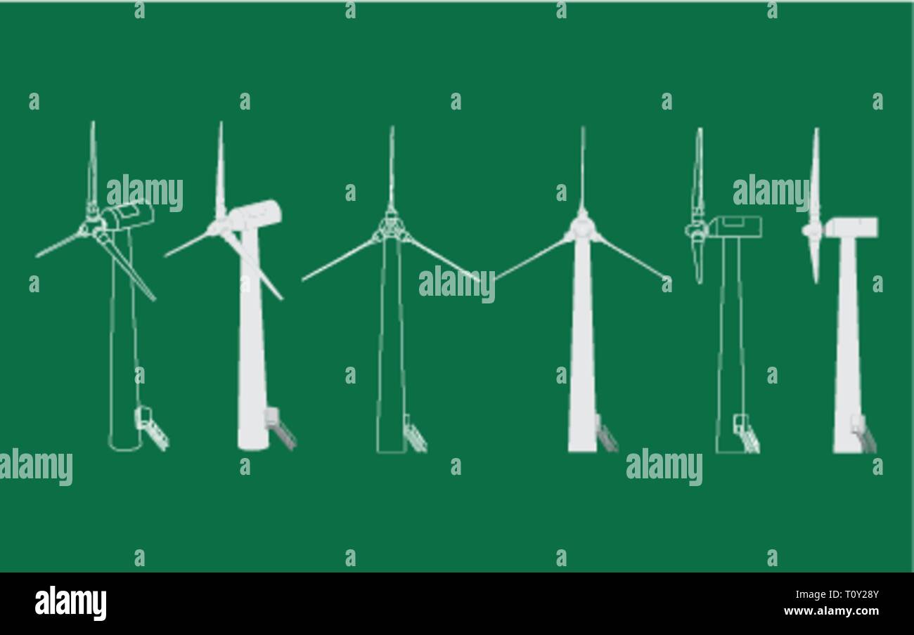 Wind Tower with ladder Stock Vector Image & Art - Alamy