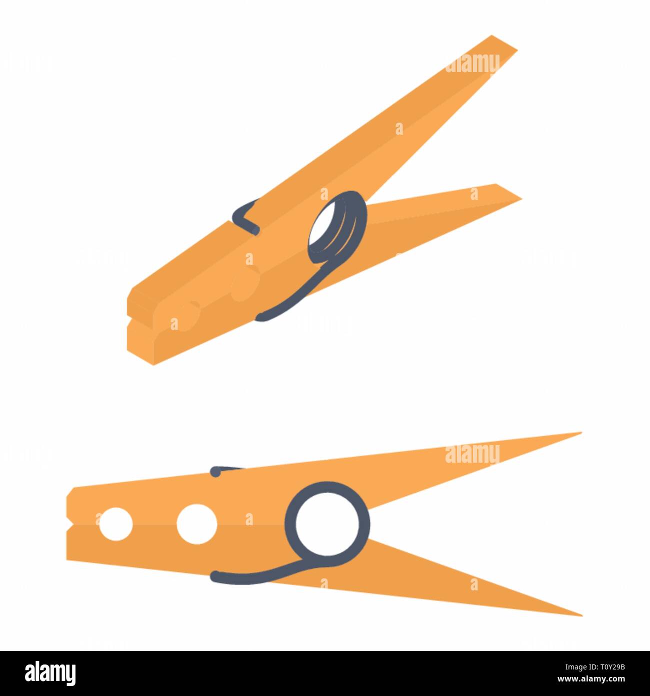 Clothespin cartoon hi-res stock photography and images - Alamy