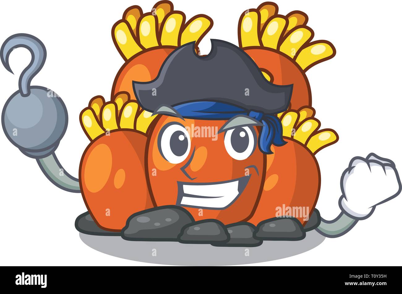 Pirate orange coral reef toys shape cartoon Stock Vector Image & Art ...