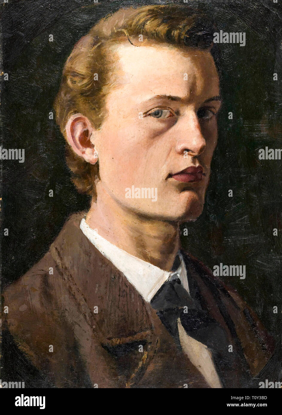 Edvard munch self portrait hi-res stock photography and images - Alamy