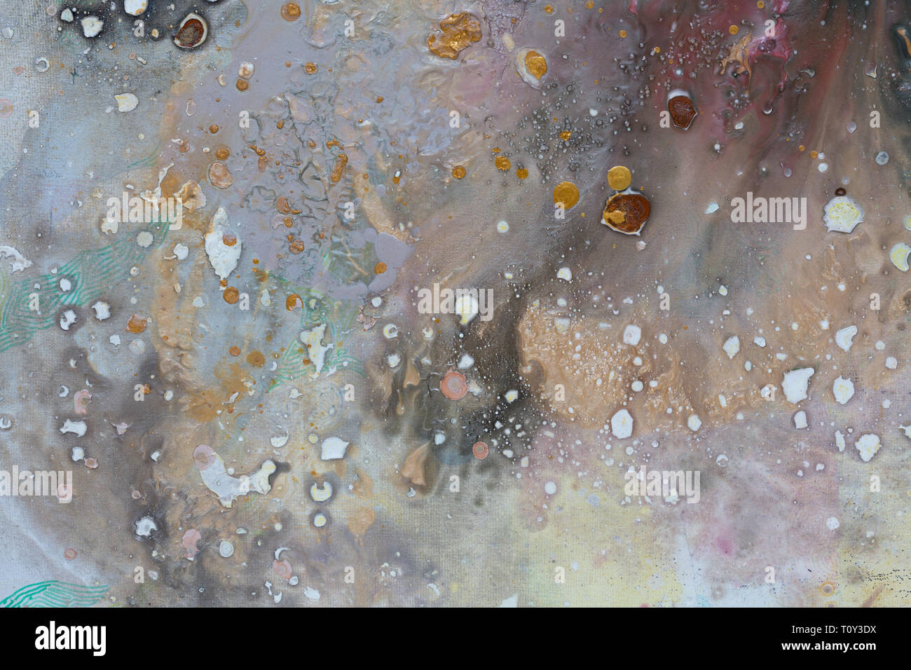 Abstract galaxy painting. Hand painted watercolor background Stock ...