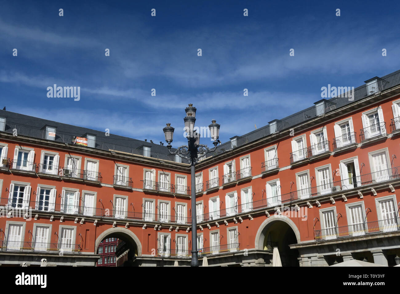 Spain, Madrid,Plaza Mayor. Madrid most famous square completed in 1619 ...