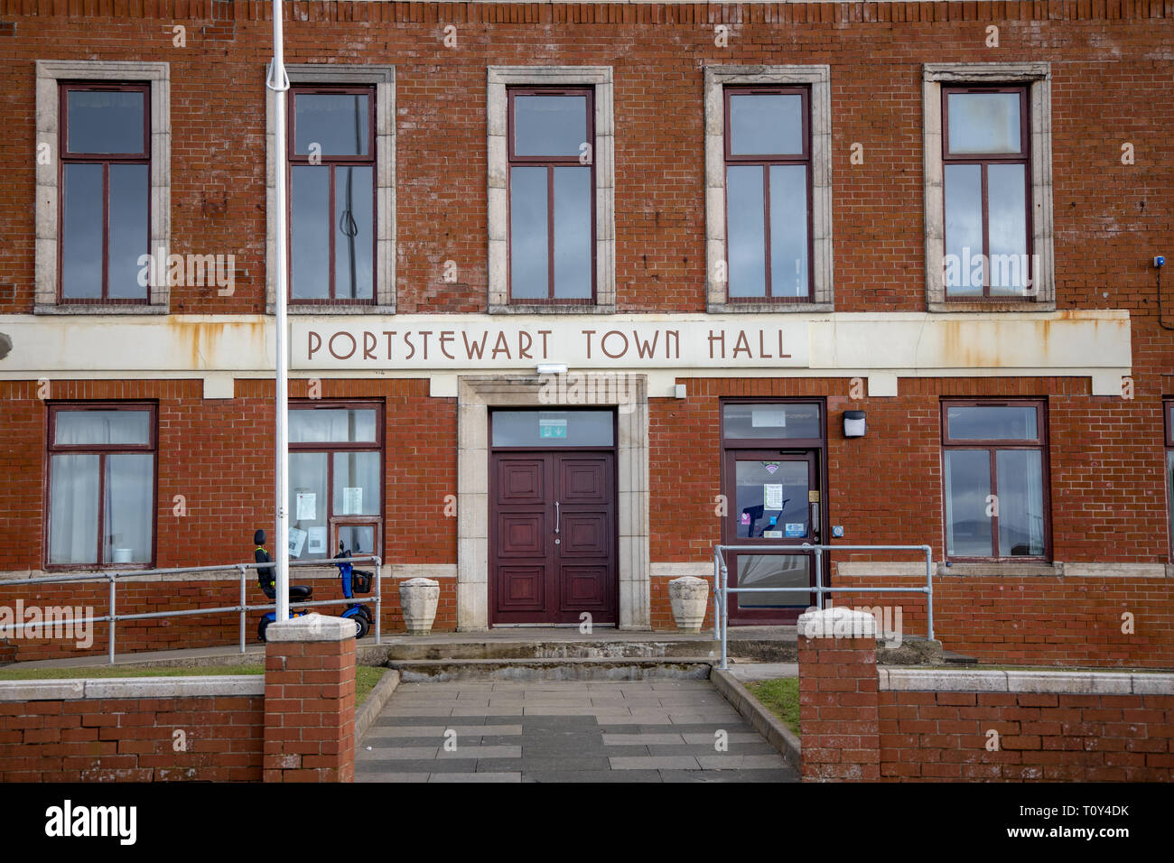 Portstewart Town Hall and Library Stock Photo - Alamy