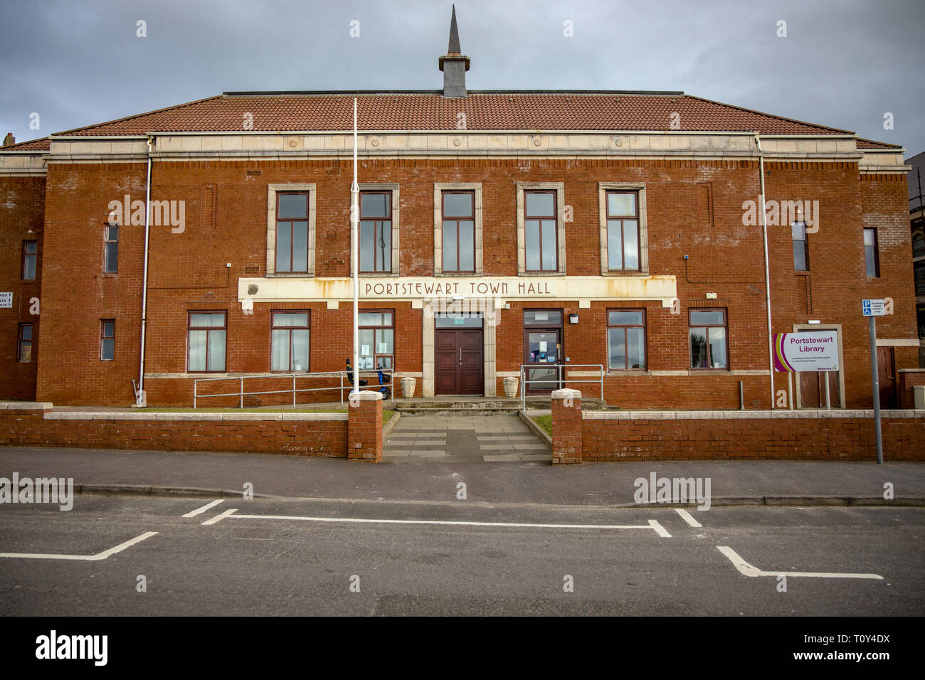 Portstewart Town Hall and Library Stock Photo - Alamy