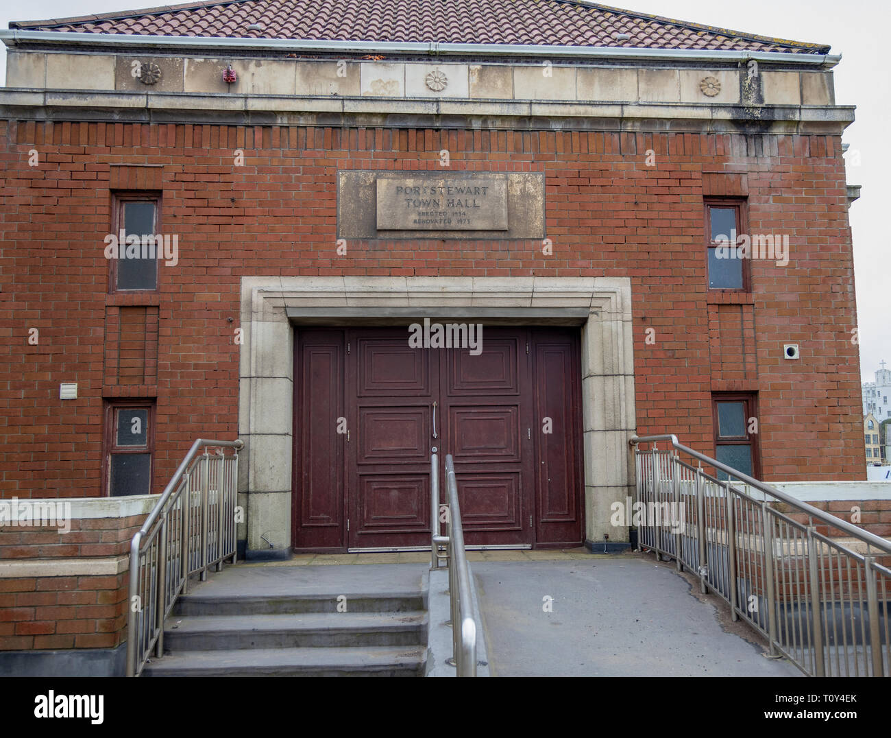 Portstewart Town Hall and Library Stock Photo - Alamy