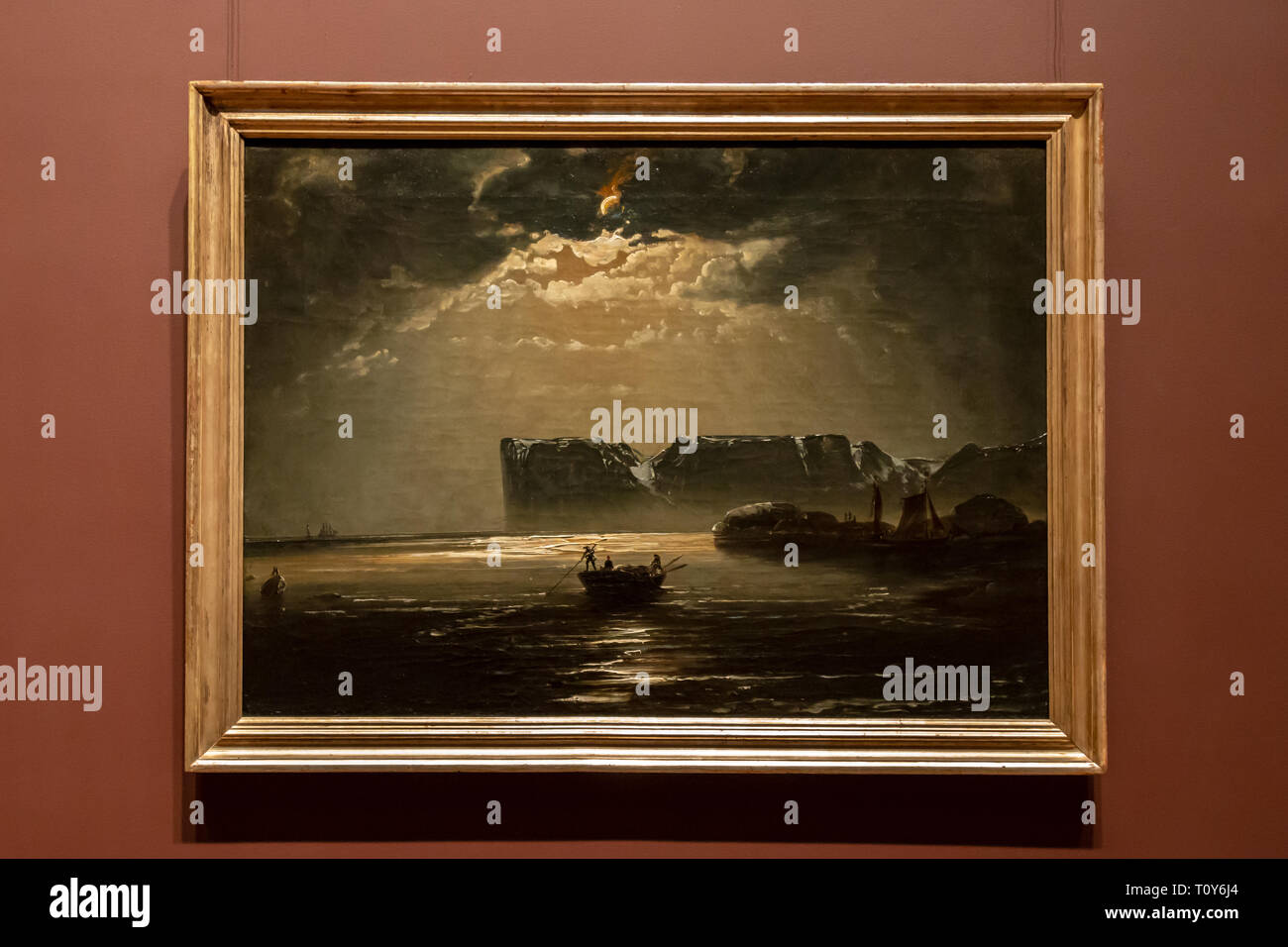 The North Cape by Moonlight is an oil on canvas painting by Peder Balke ...