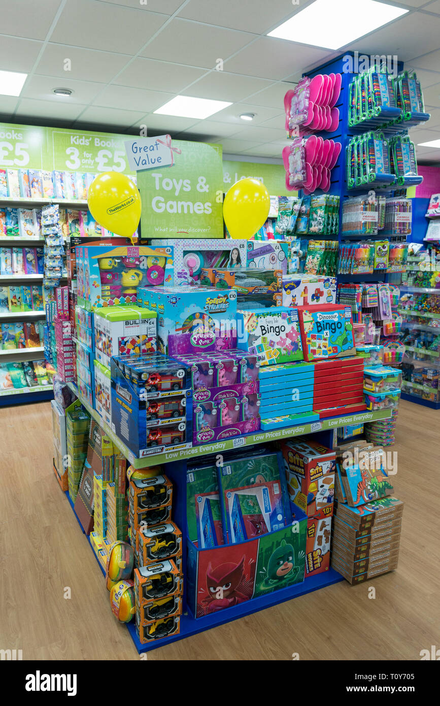 photos inside and outside of The Works store in Brighton showing the ...