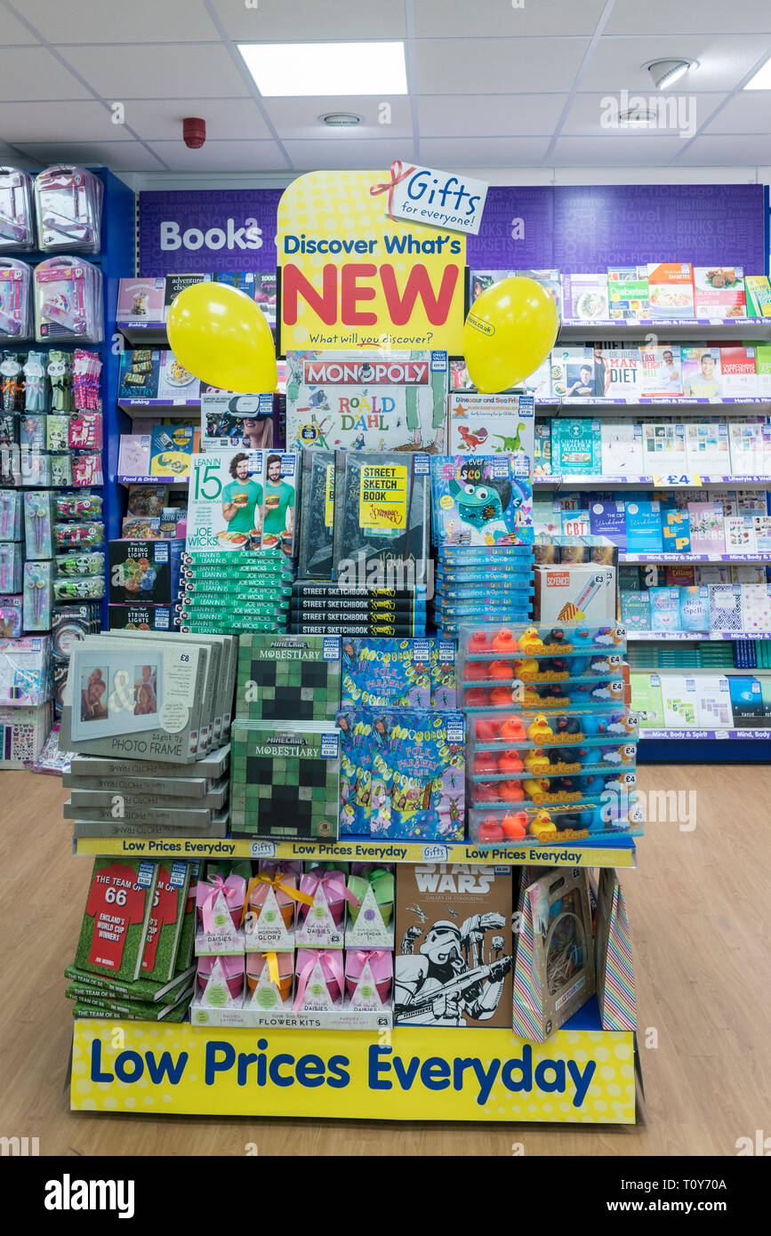 photos inside and outside of The Works store in Brighton showing the ...