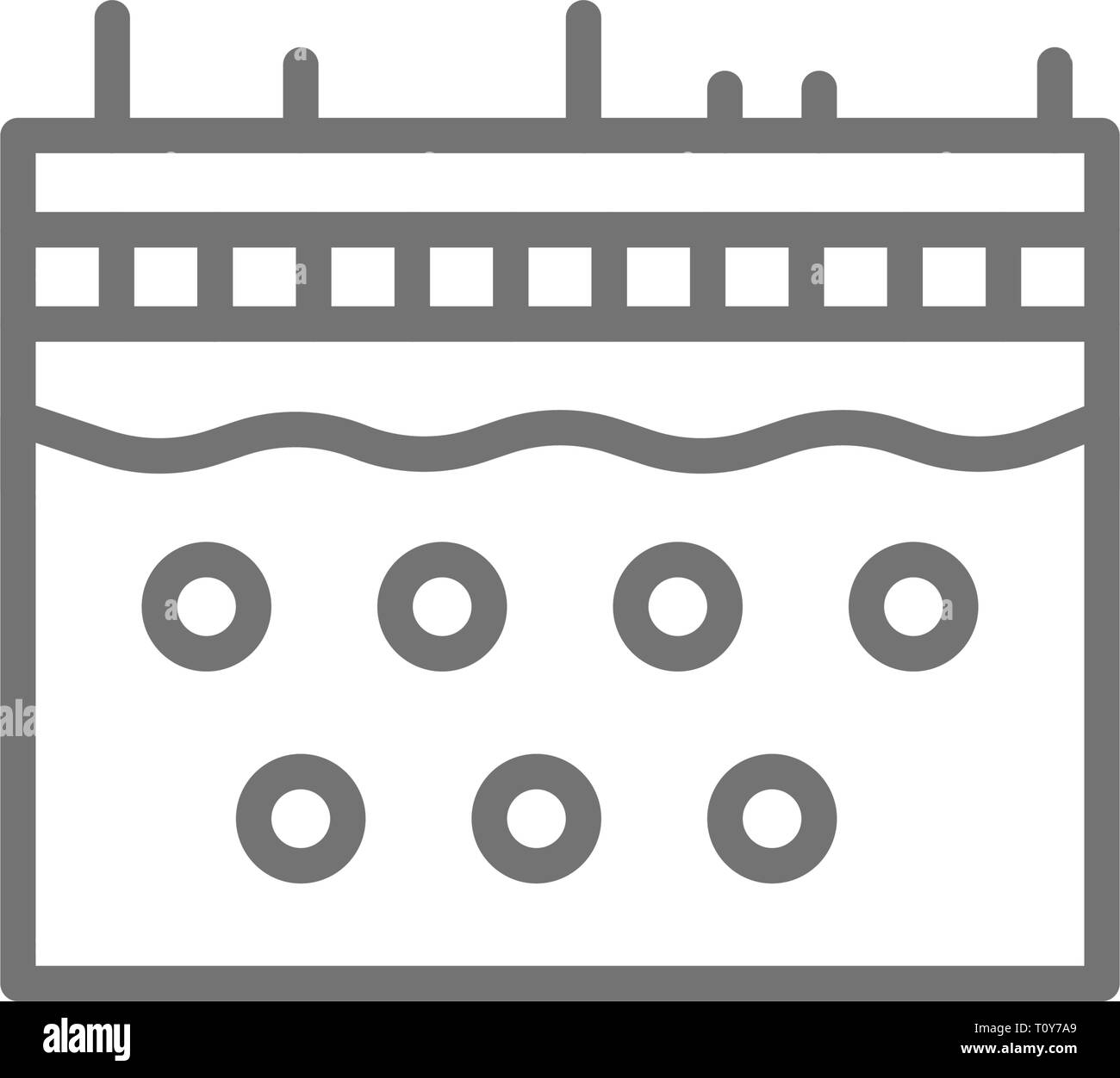 Skin layer line icon Black and White Stock Photos & Images - Alamy