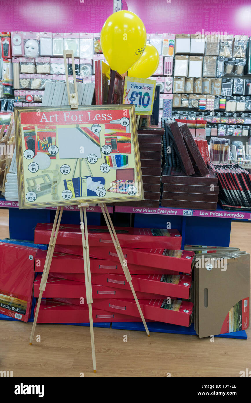 photos inside and outside of The Works store in Brighton showing the ...