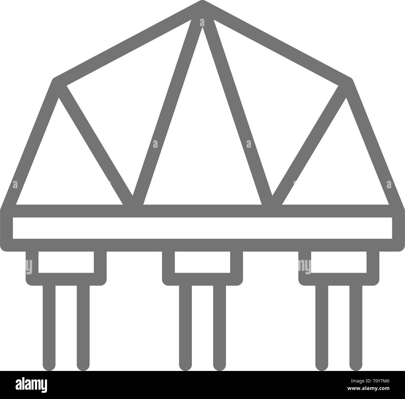 Cable suspension railway Stock Vector Images - Alamy