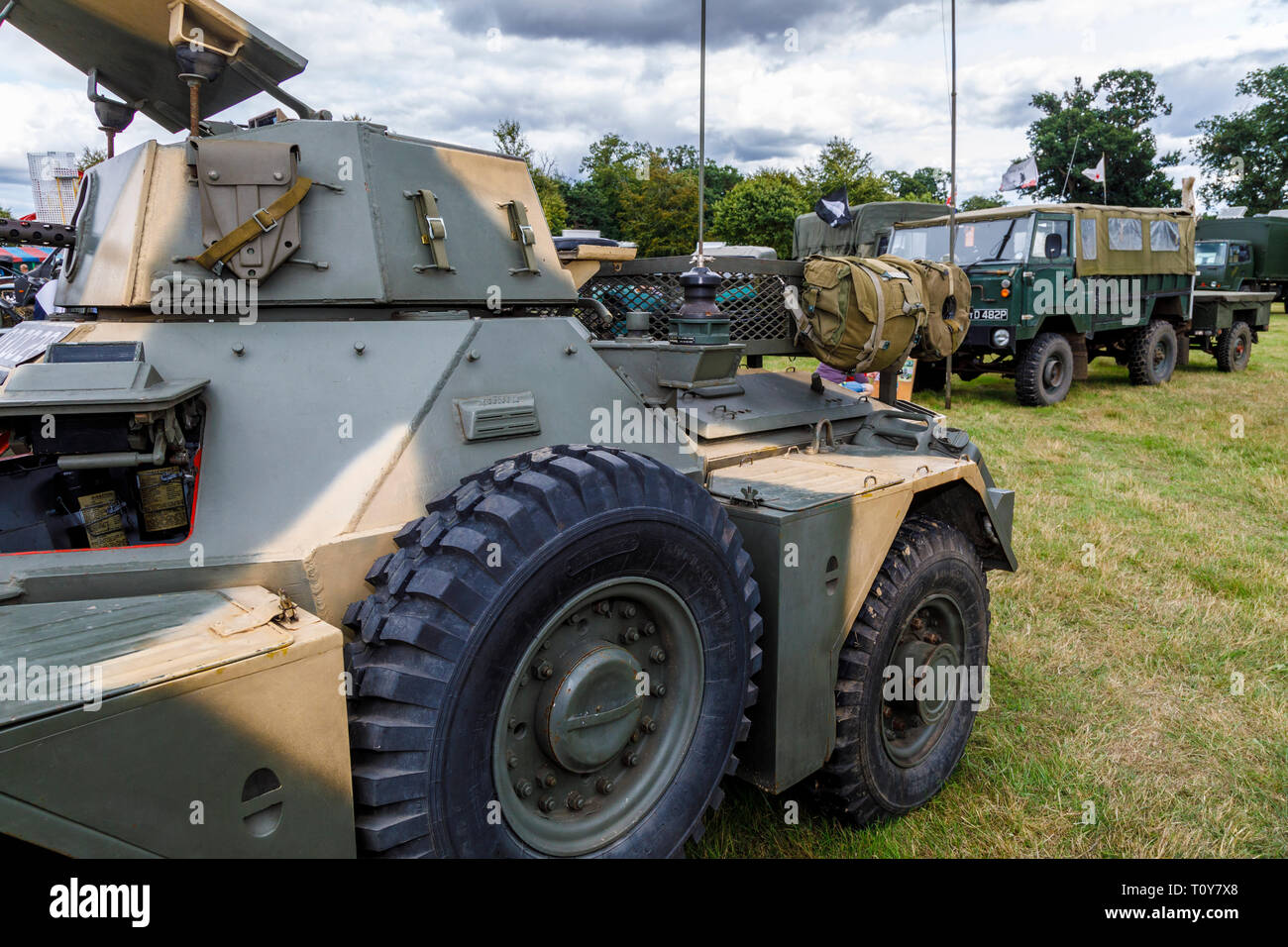 Military vehicle display at the 2018 Aylsham Agricultural Show, Norfolk ...