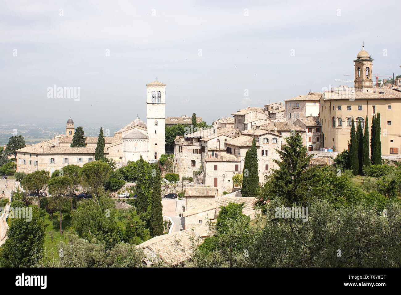 Assisi old town vistas and details, exploring the historic town Stock ...