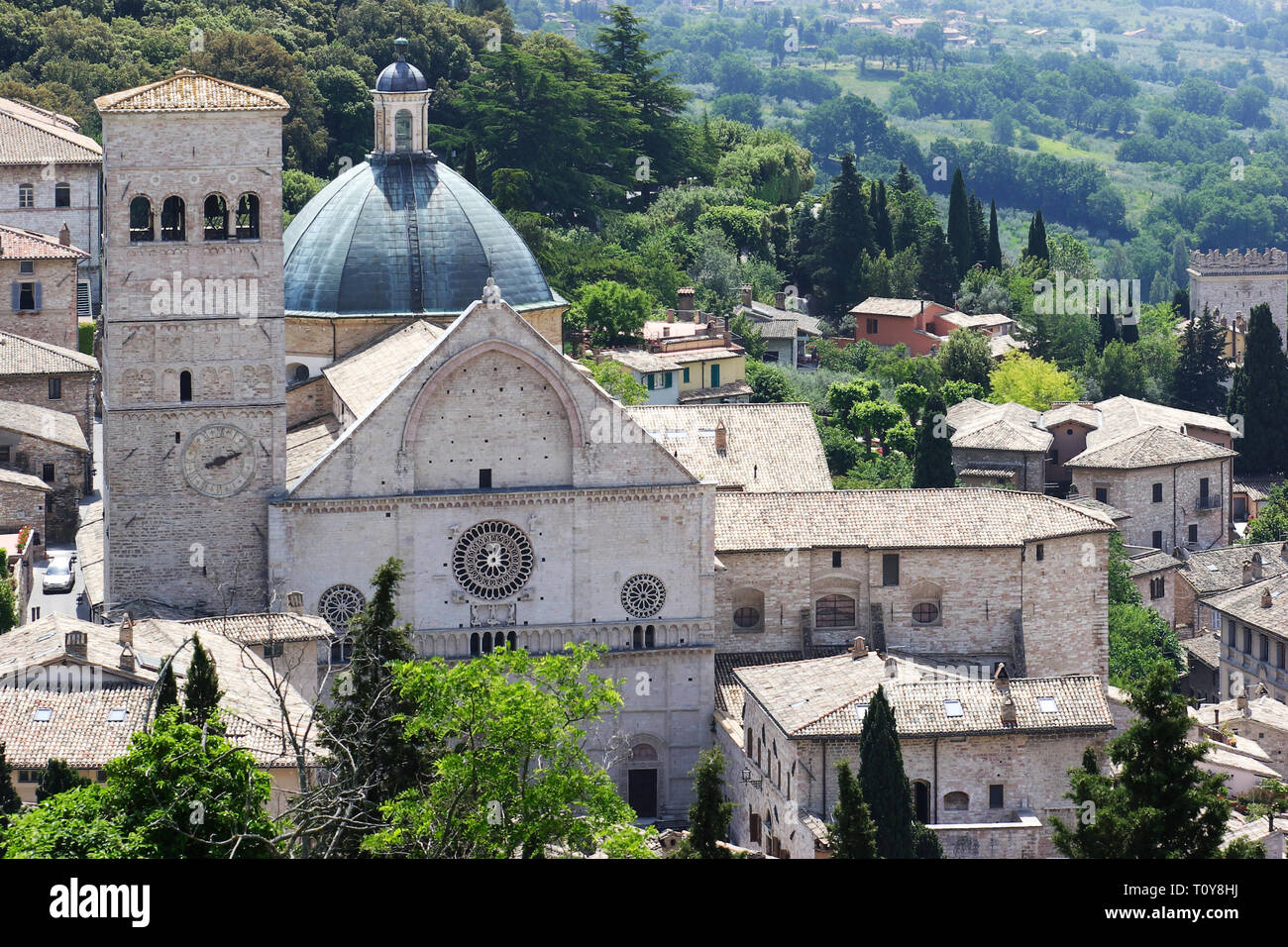 Assisi old town vistas and details, exploring the historic town Stock ...