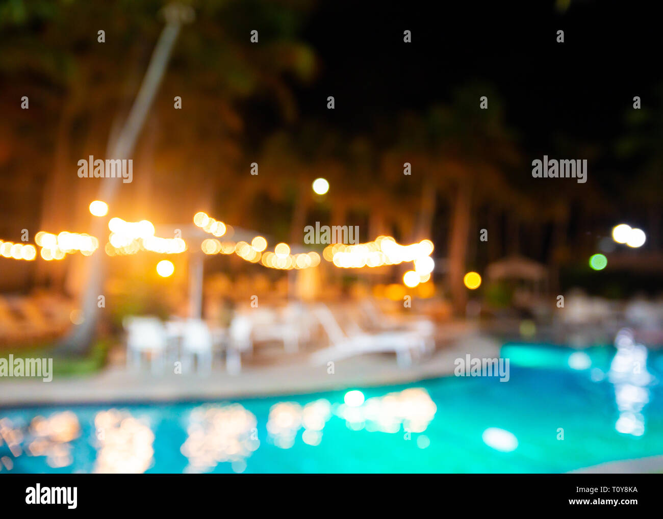 Tropical resort blurred swimming pool hi-res stock photography and ...