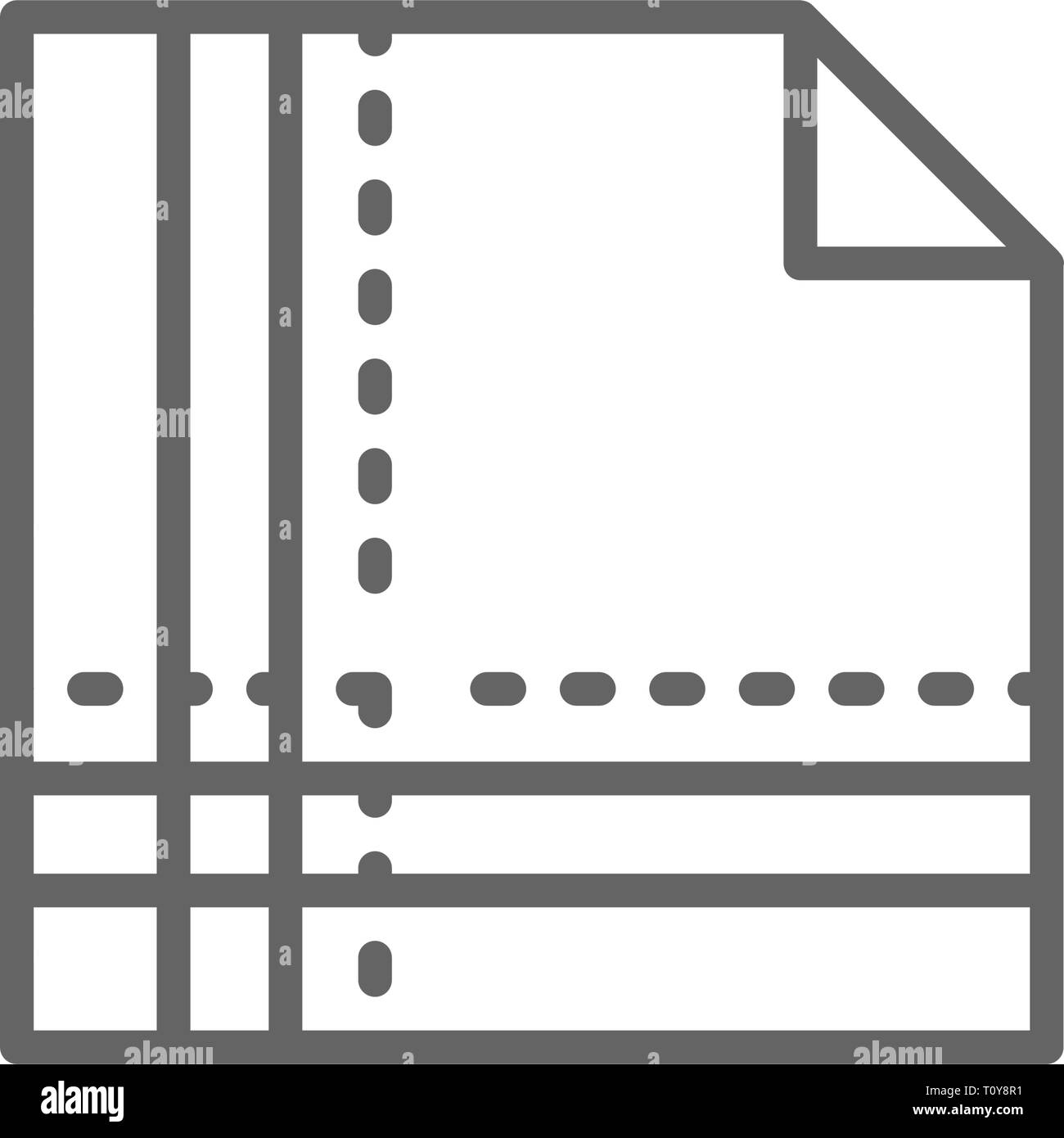 Fabric Serviette Stock Vector Images - Alamy