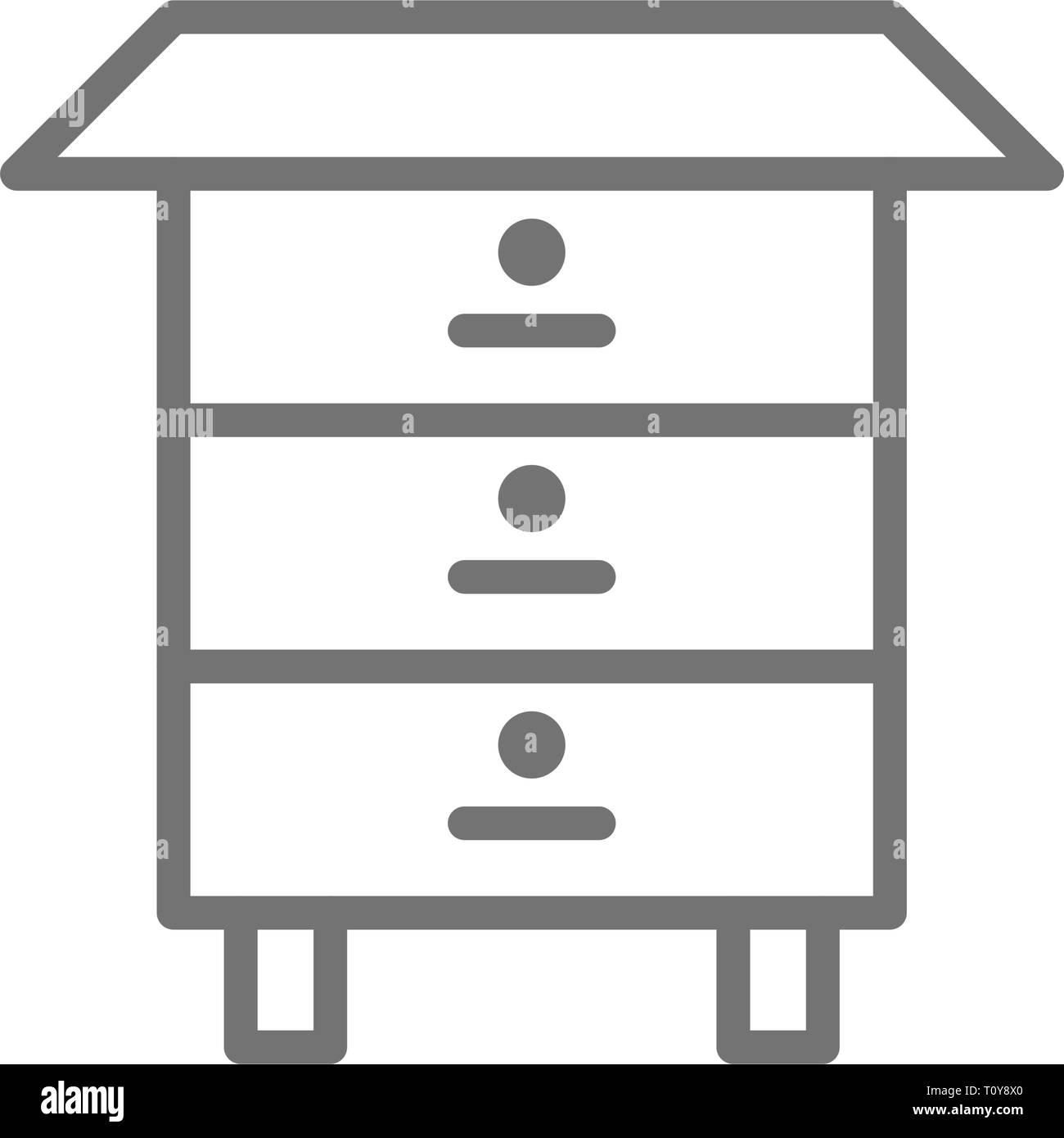 Wooden bee hive isolated Black and White Stock Photos & Images - Alamy