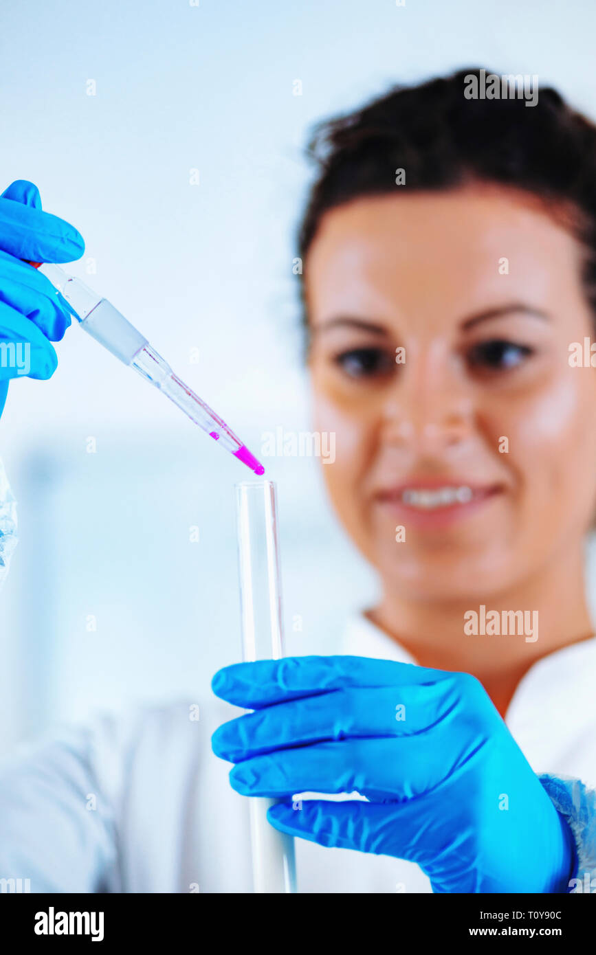 Examination milk analysis in laboratory hi-res stock photography and ...