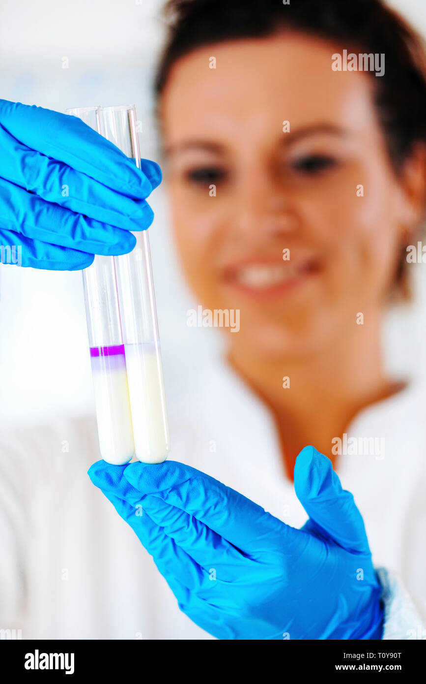 Milk laboratory hi-res stock photography and images - Alamy