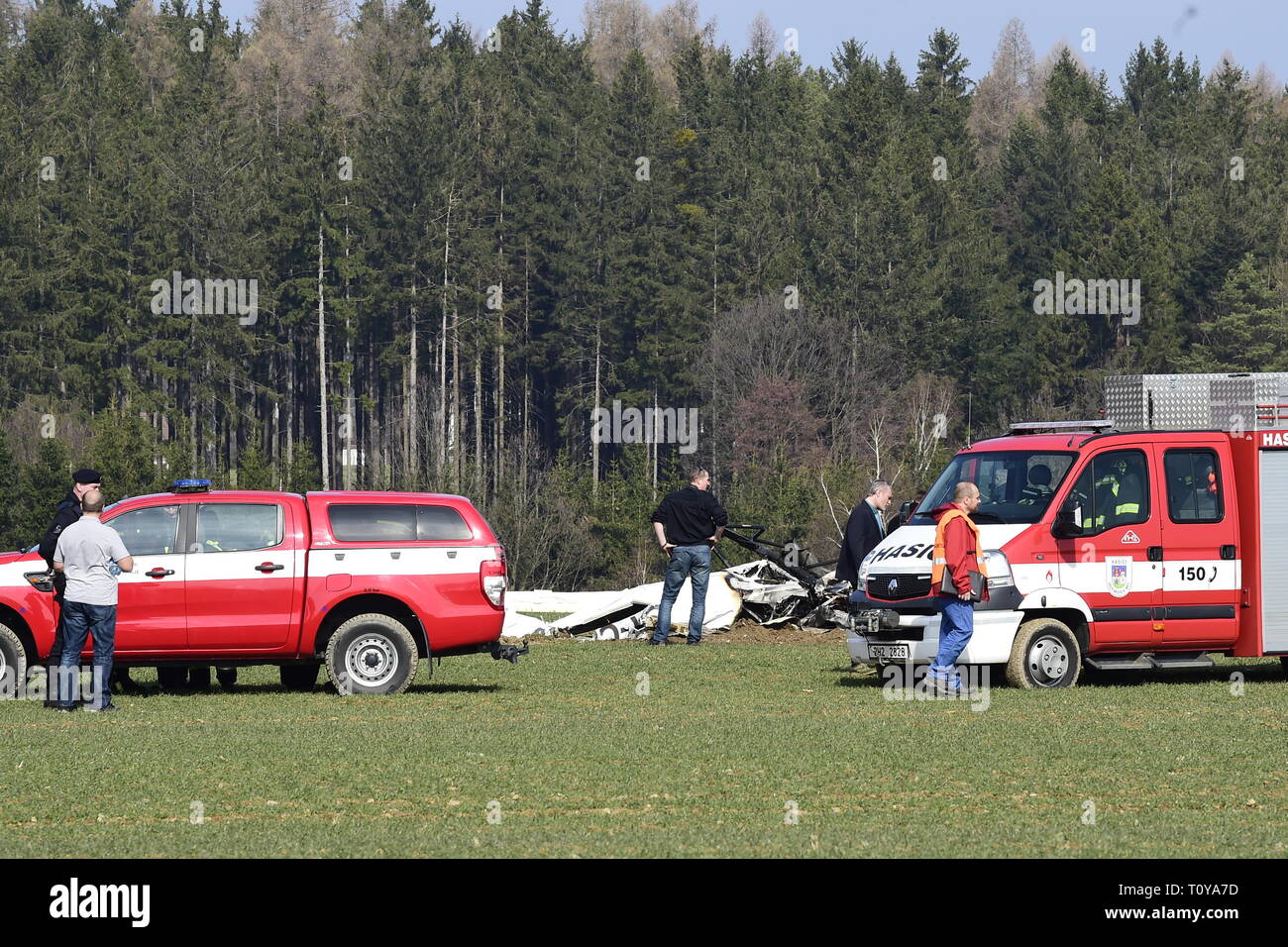 Helicopter crash site wreckage hi-res stock photography and images - Alamy