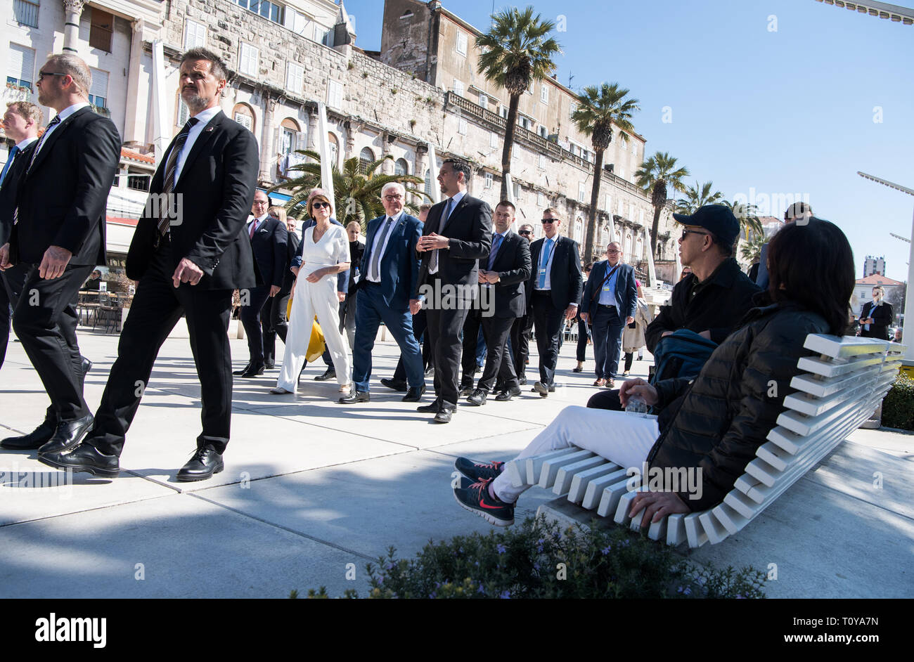 Split, Croatia. 22nd Mar, 2019. Federal President Frank-Walter ...