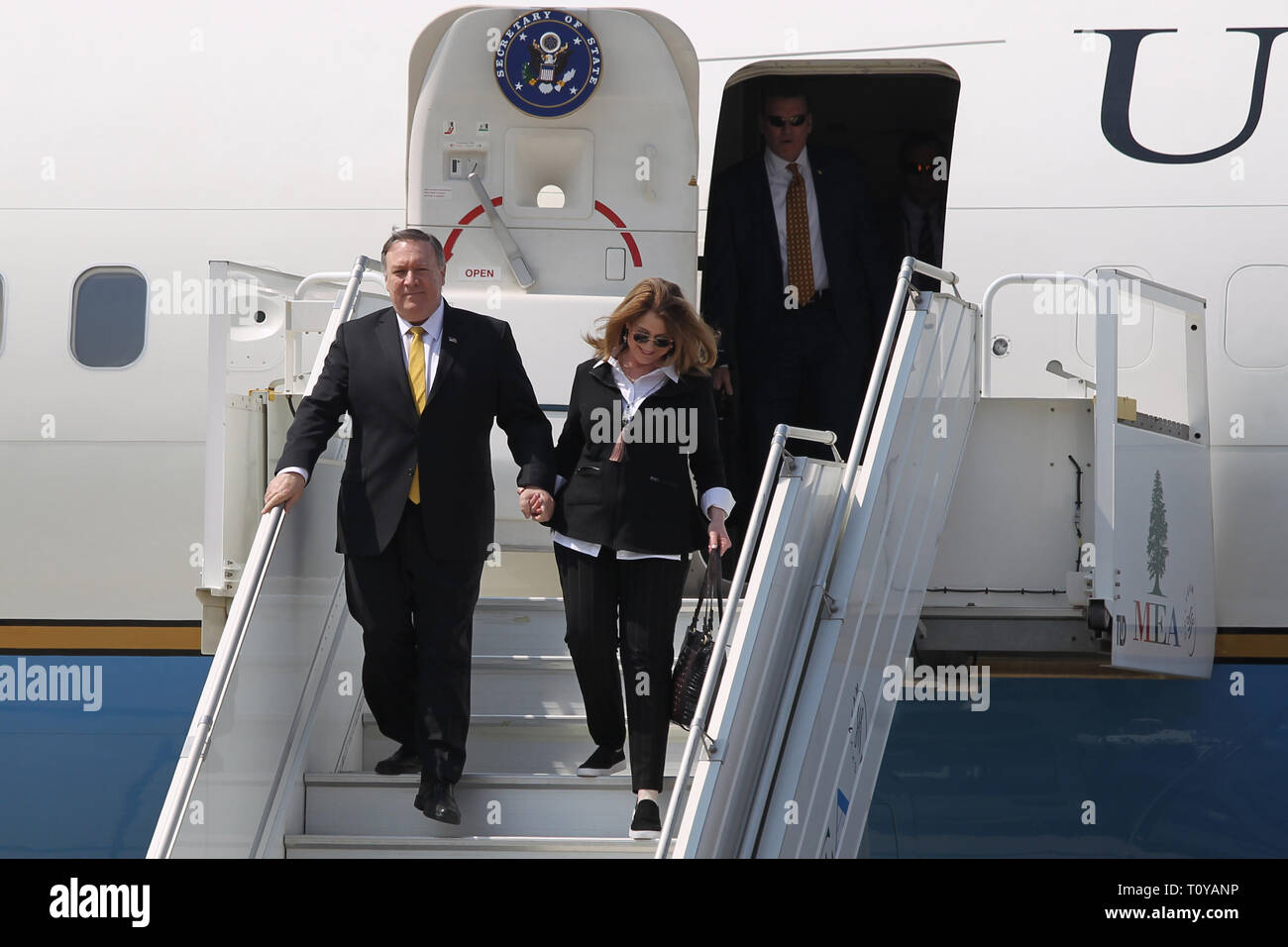 Beirut, Lebanon. 22nd Mar, 2019. US Secretary of State Mike Pompeo and ...