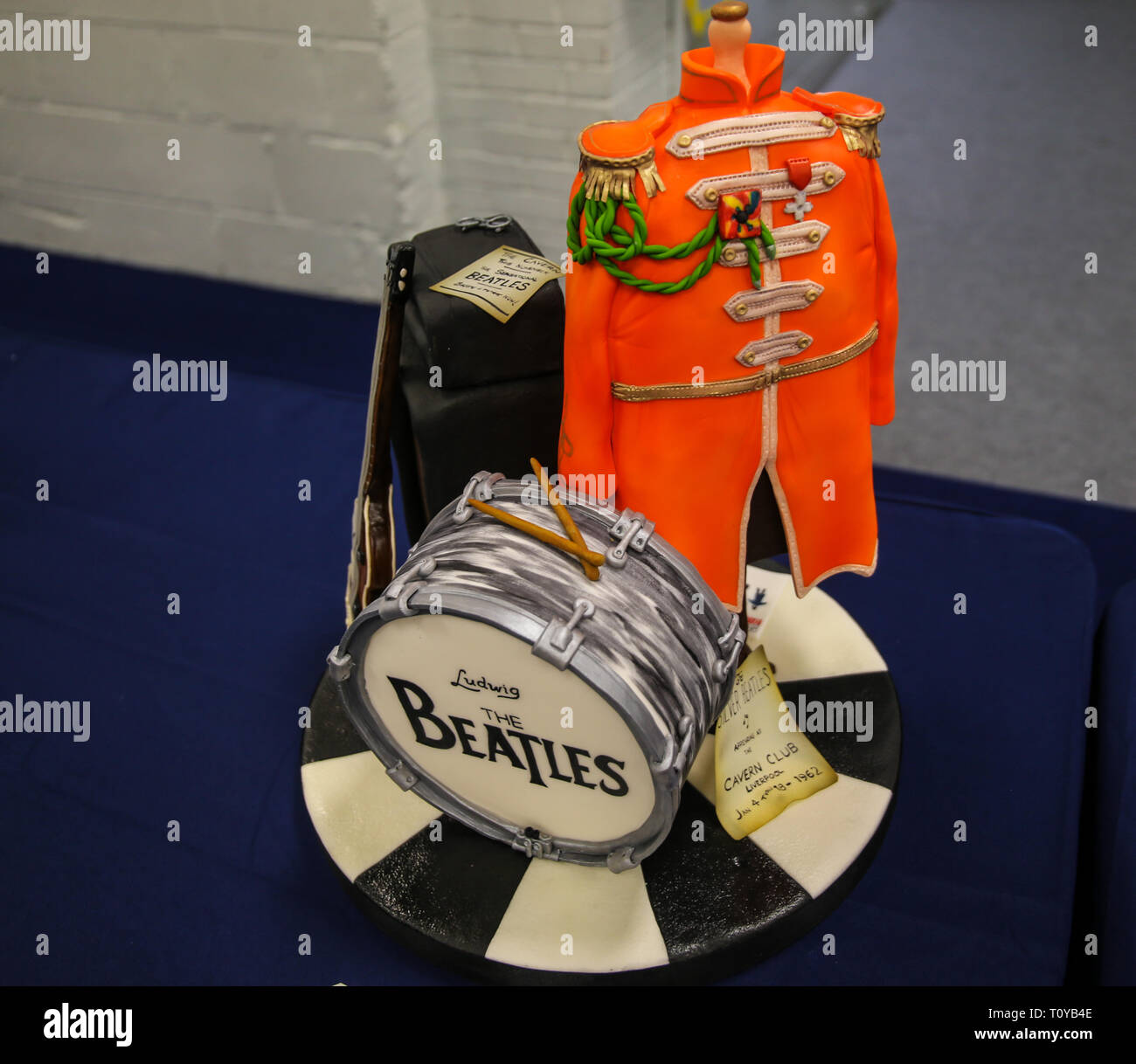 Marching Band Bass Drum Cake