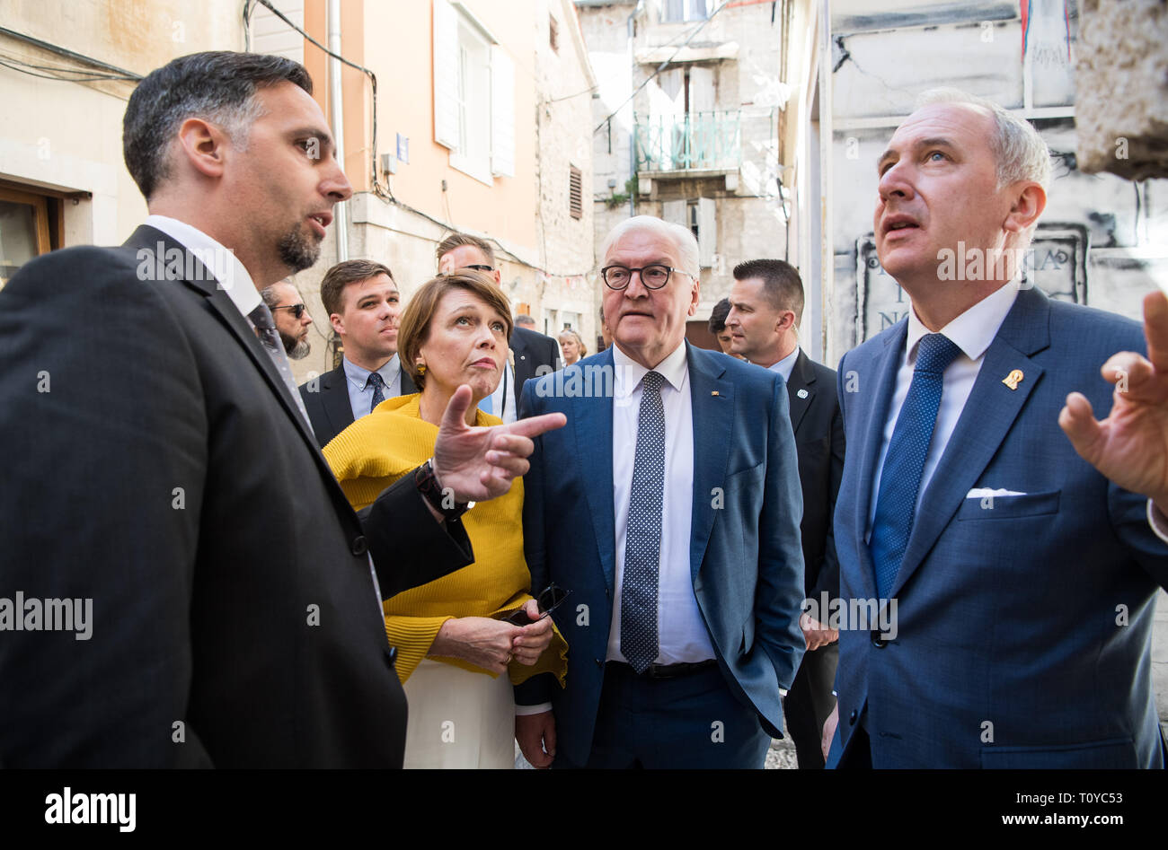 Split, Croatia. 22nd Mar, 2019. Federal President Frank-Walter ...