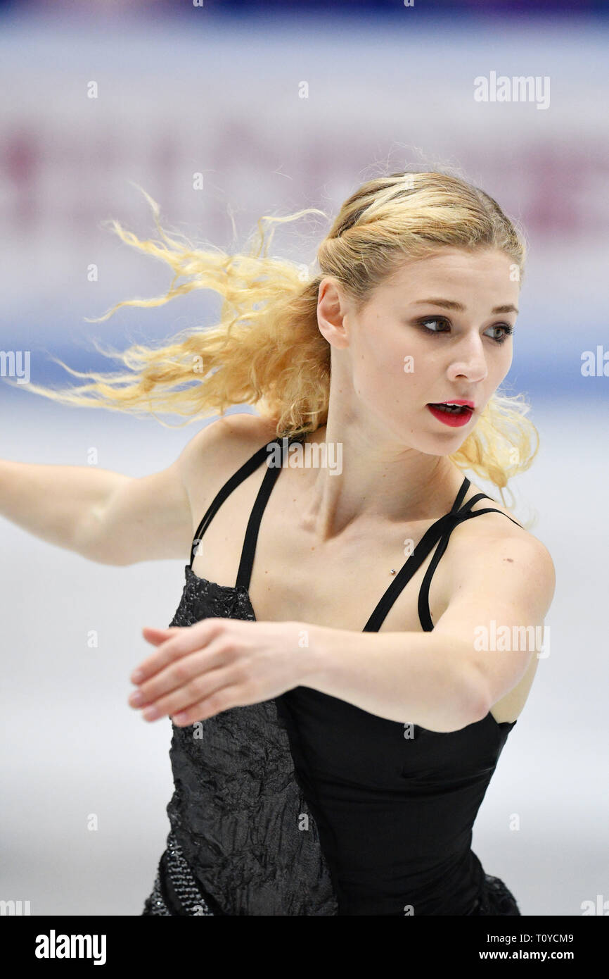 Saitama, Japan. 22nd Mar, 2019. Laurine Lecavelier (FRA) Figure Skating ...