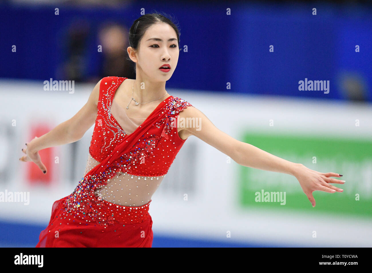 Saitama, Japan. 22nd Mar, 2019. Hongyi Chen (CHN) Figure Skating : ISU ...