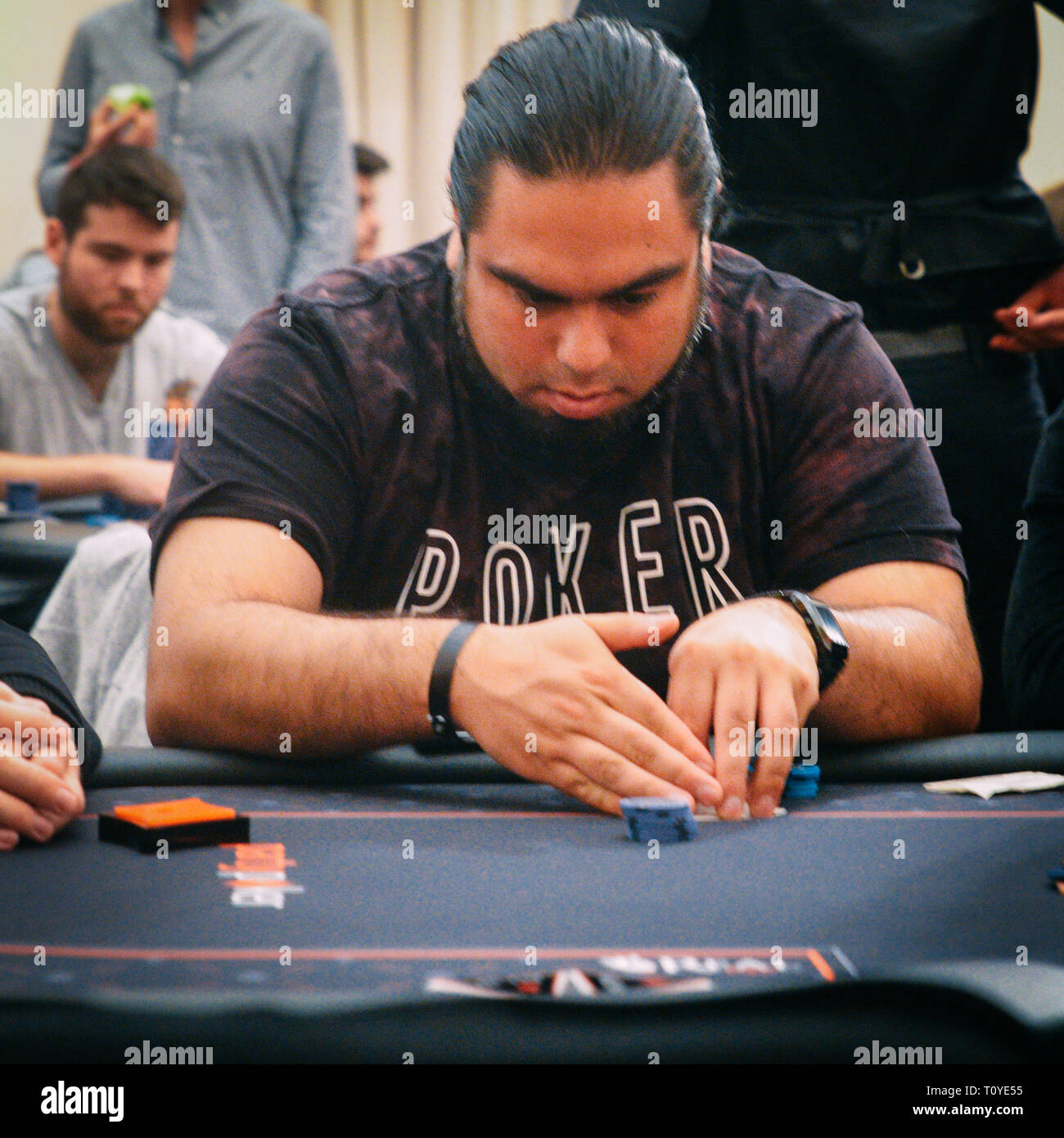 Rio de Janeiro, Brazil - March 21st, 2019: Poker Players at the Main ...