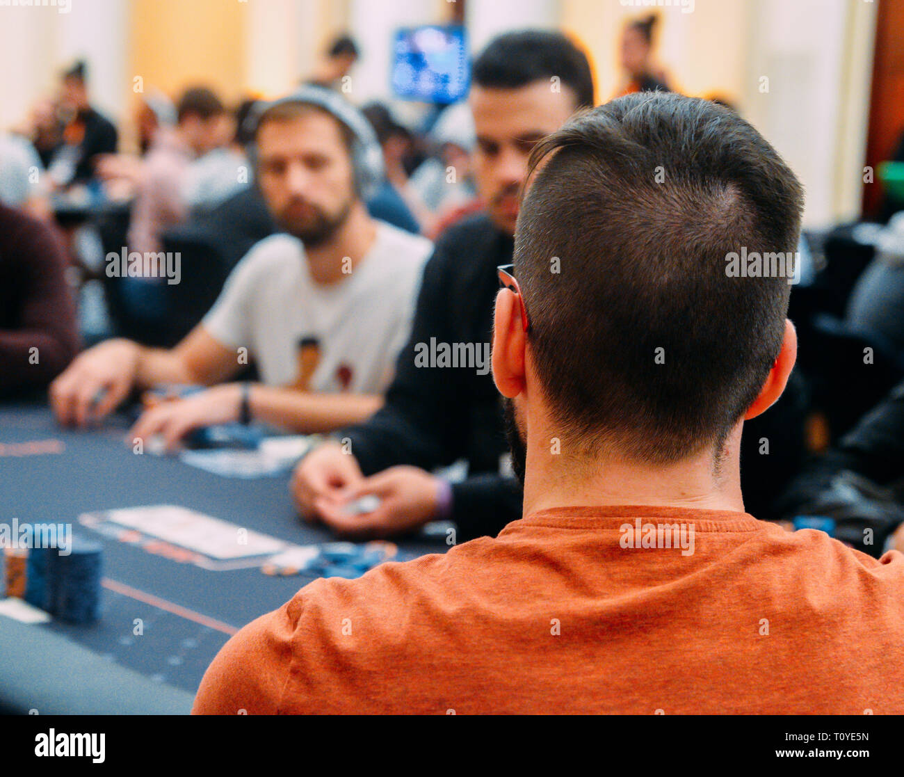 Rio de Janeiro, Brazil - March 21st, 2019: Poker Players at the Main ...