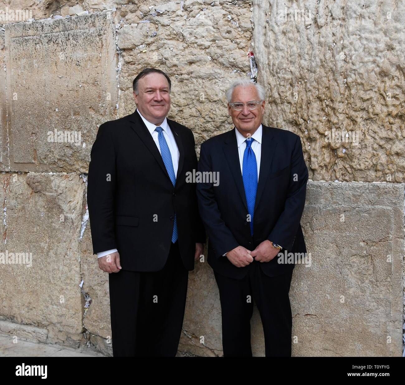 Mike pompeo david friedman jerusalem hi-res stock photography and ...