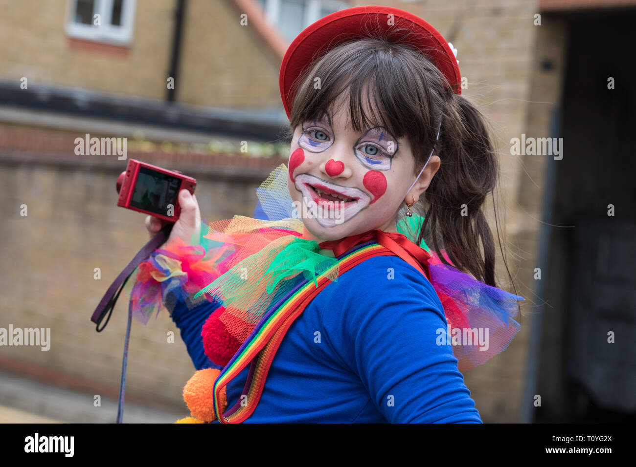 London, UK. 21st March, 2019. Haredi Jews in north London gather in ...