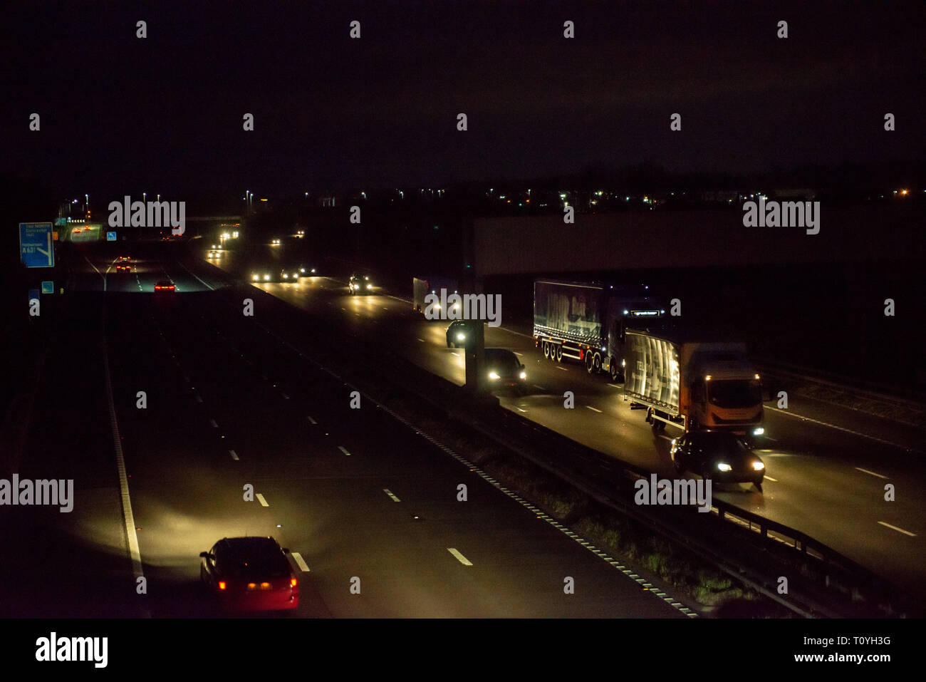 M18 motorway hi-res stock photography and images - Alamy