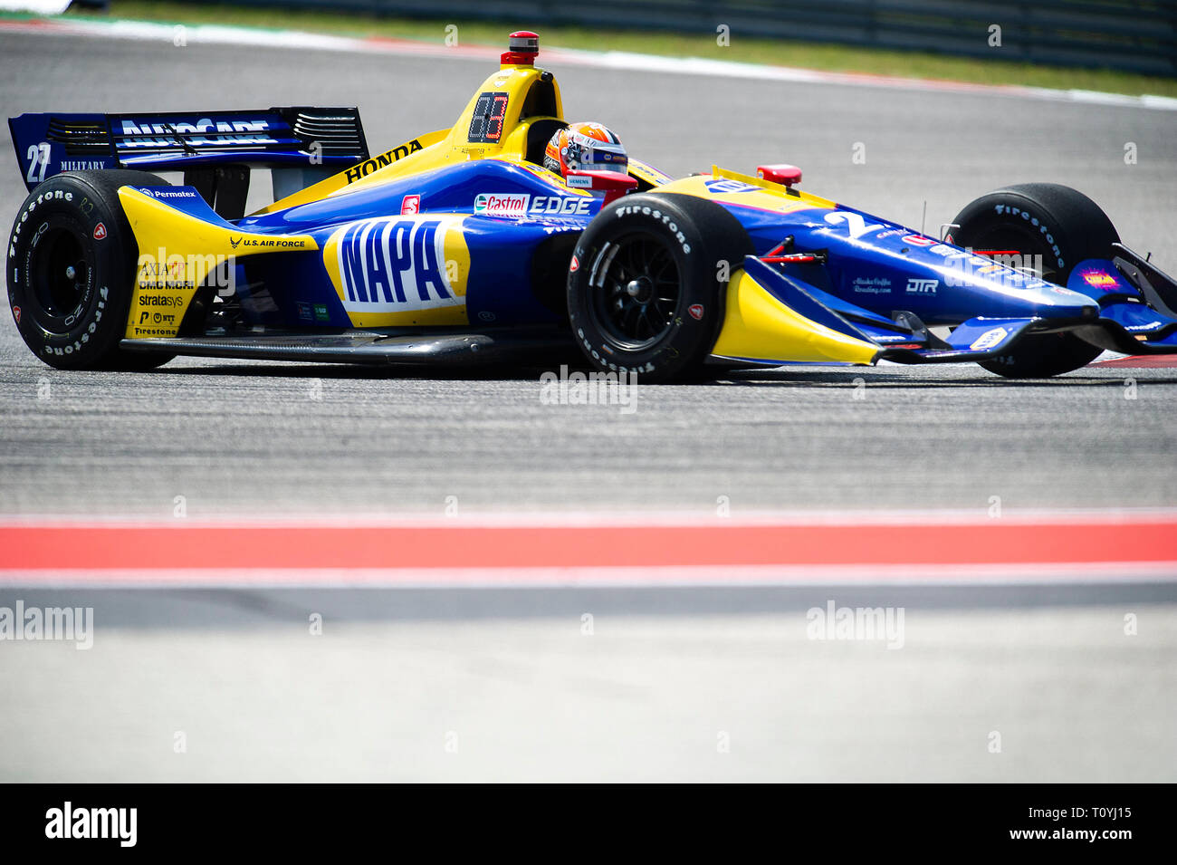 Austin, Texas, USA. 22nd Mar, 2019. Alexander Rossi #27 Honda with Team ...